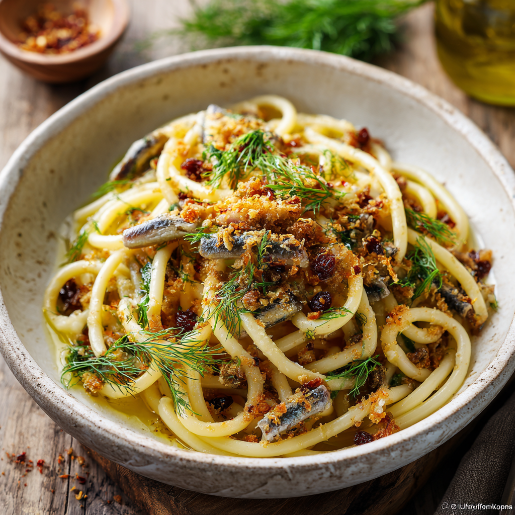 Classic Sicilian Pasta con le Sarde Recipe: A Family Tradition