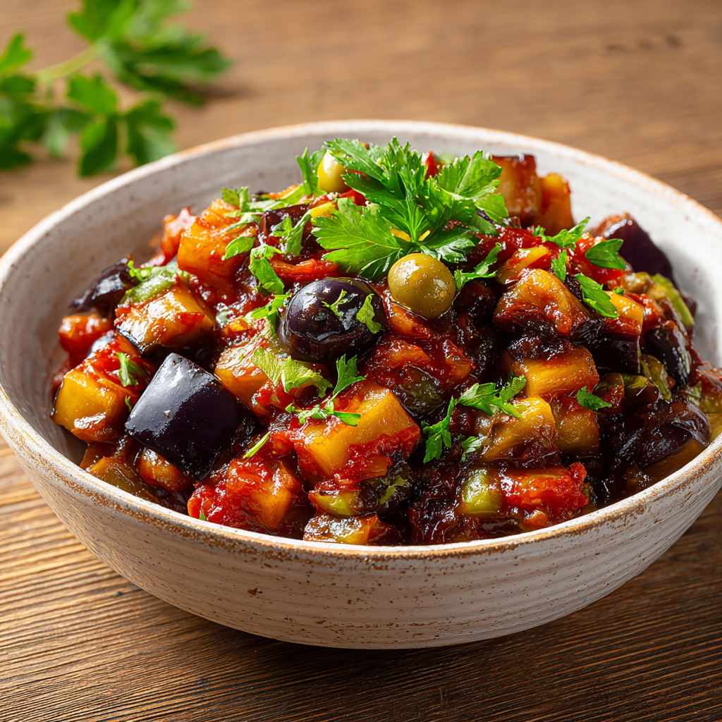 Traditional Caponata di Melanzane Recipe from My Italian Kitchen