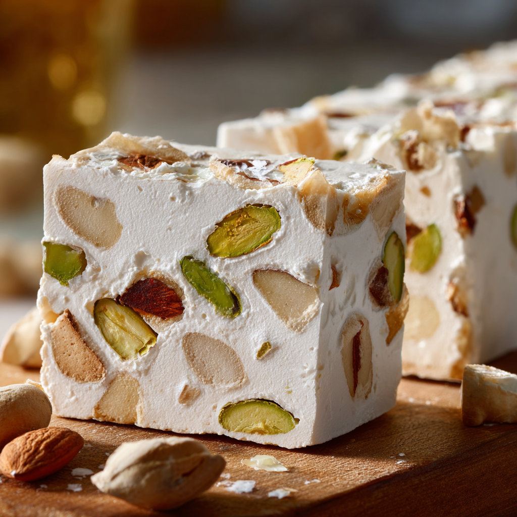 Authentic Torrone Morbido Italiano Recipe: Italian Nougat
