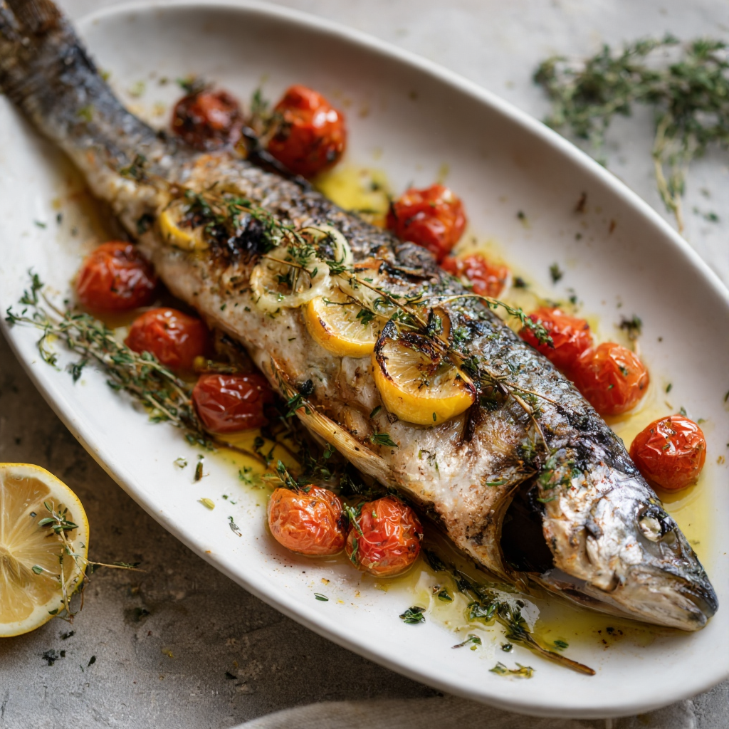 Branzino al Forno Recipe | Baked Sea Bass