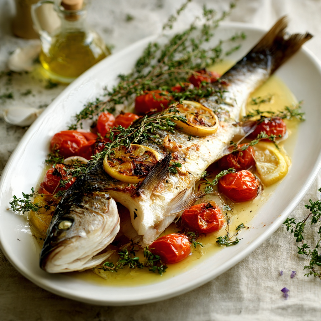 Branzino al Forno Recipe | Baked Sea Bass