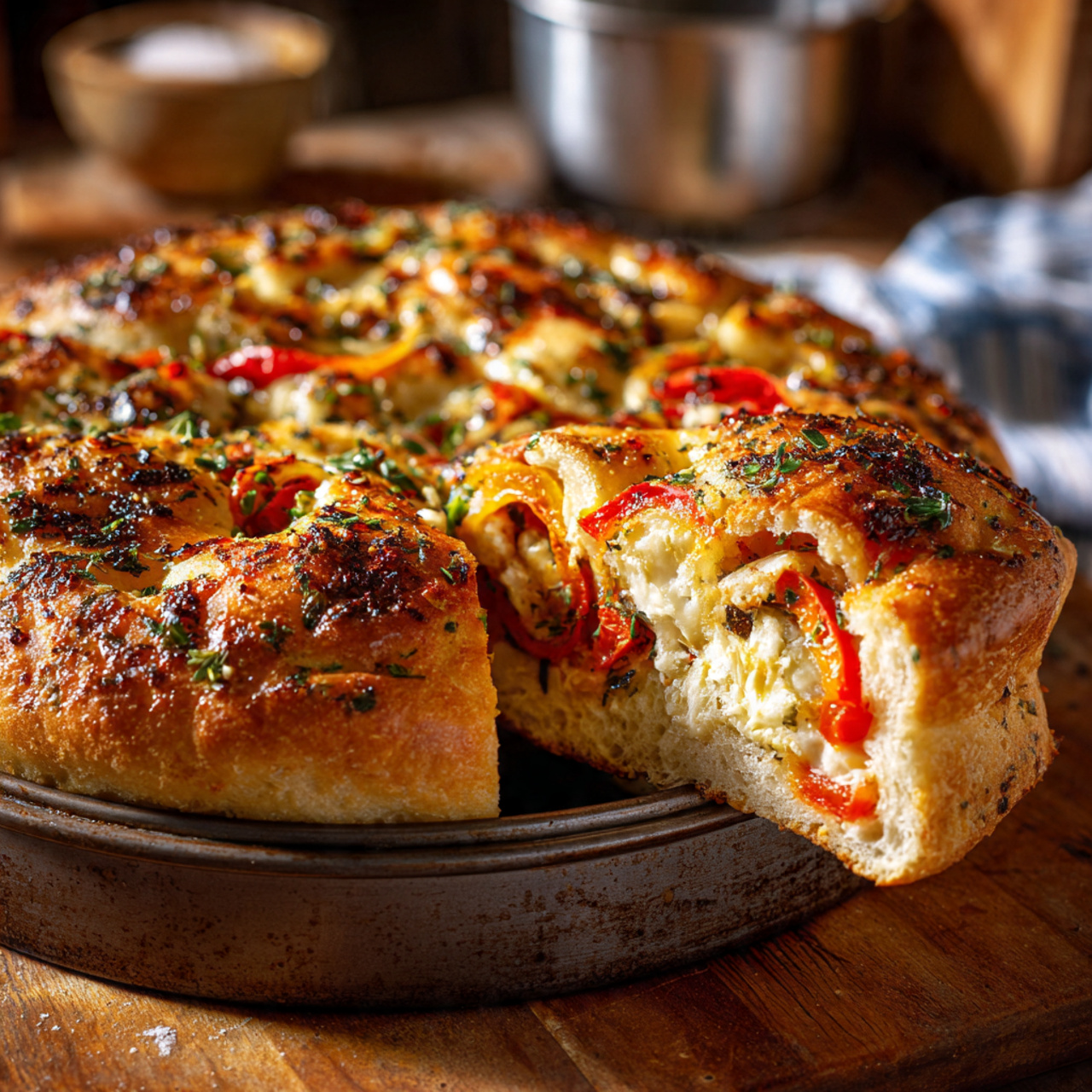 Our Family's Favorite Stuffed Focaccia Bread Recipe