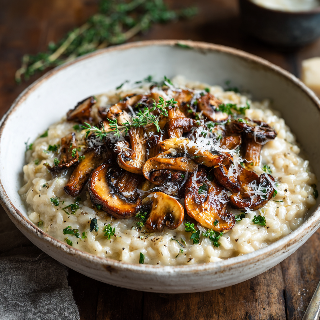 Vegan Mushroom Risotto | Italian Style