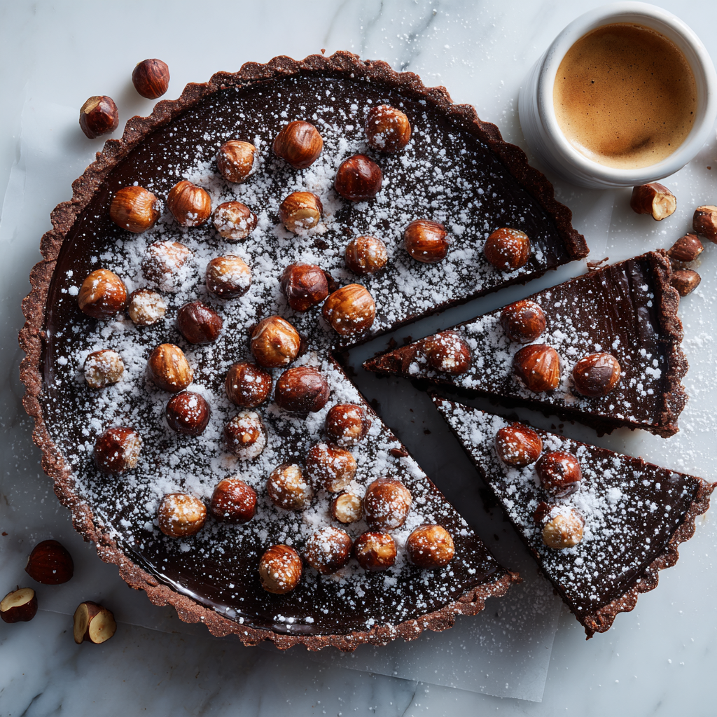 Italian Hazelnut Chocolate Tart