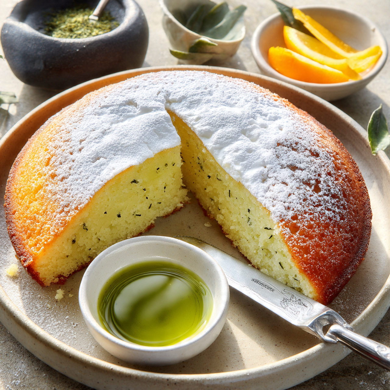 Almond Olive Oil Cake