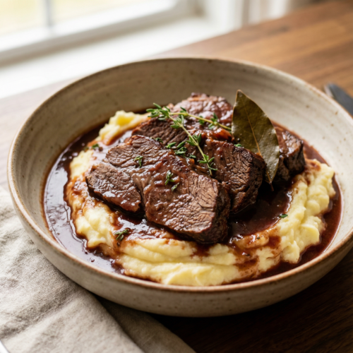 Italian Braised Beef with Red Wine Recipe