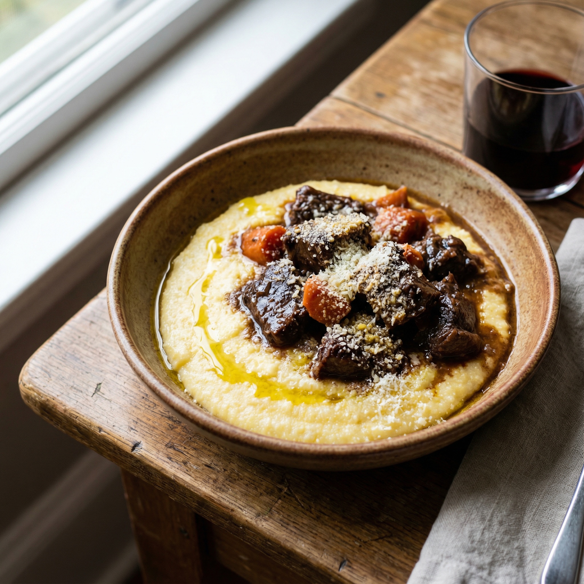 Italian Beef Stew with Polenta Recipe