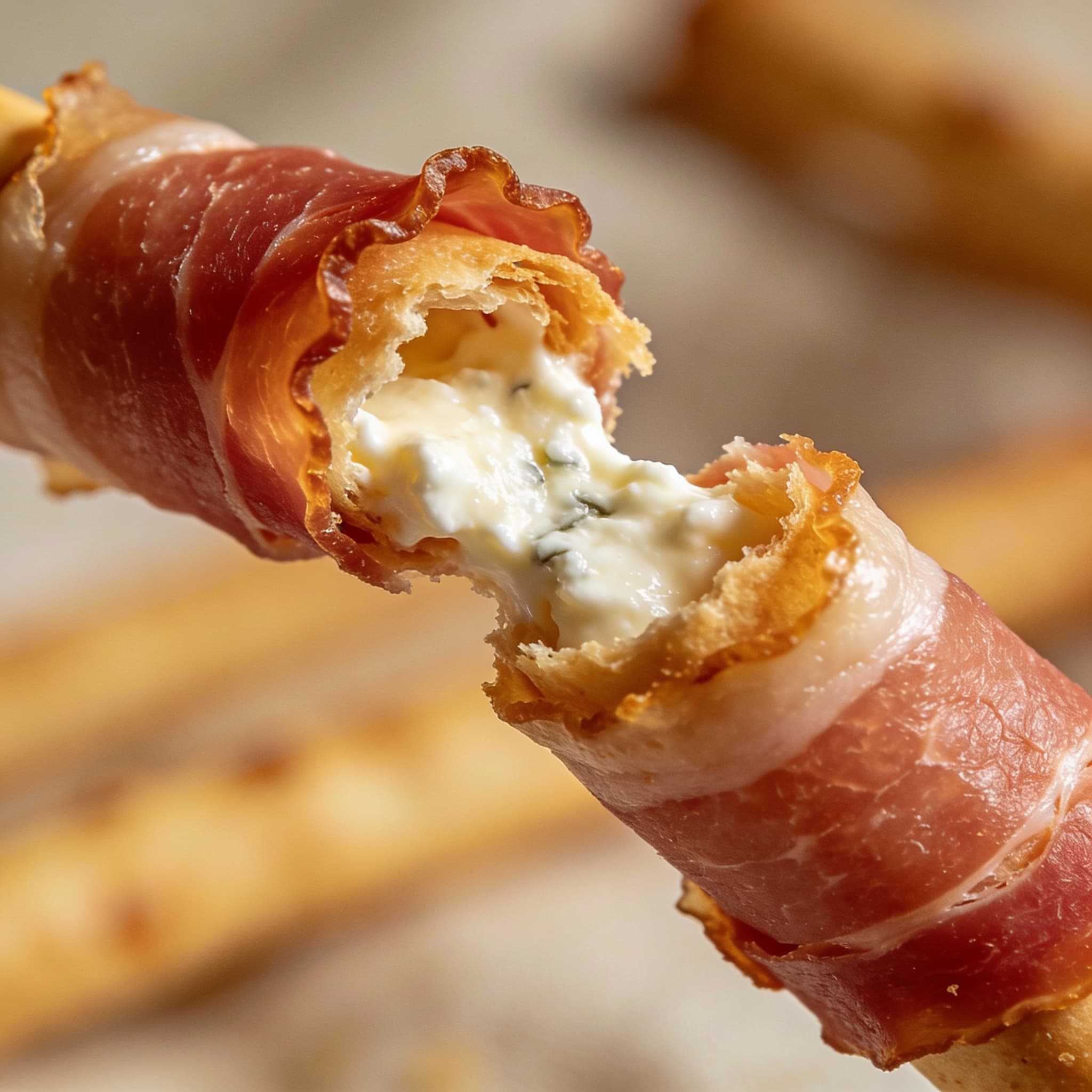 Prosciutto Wrapped Italian Breadsticks Recipe