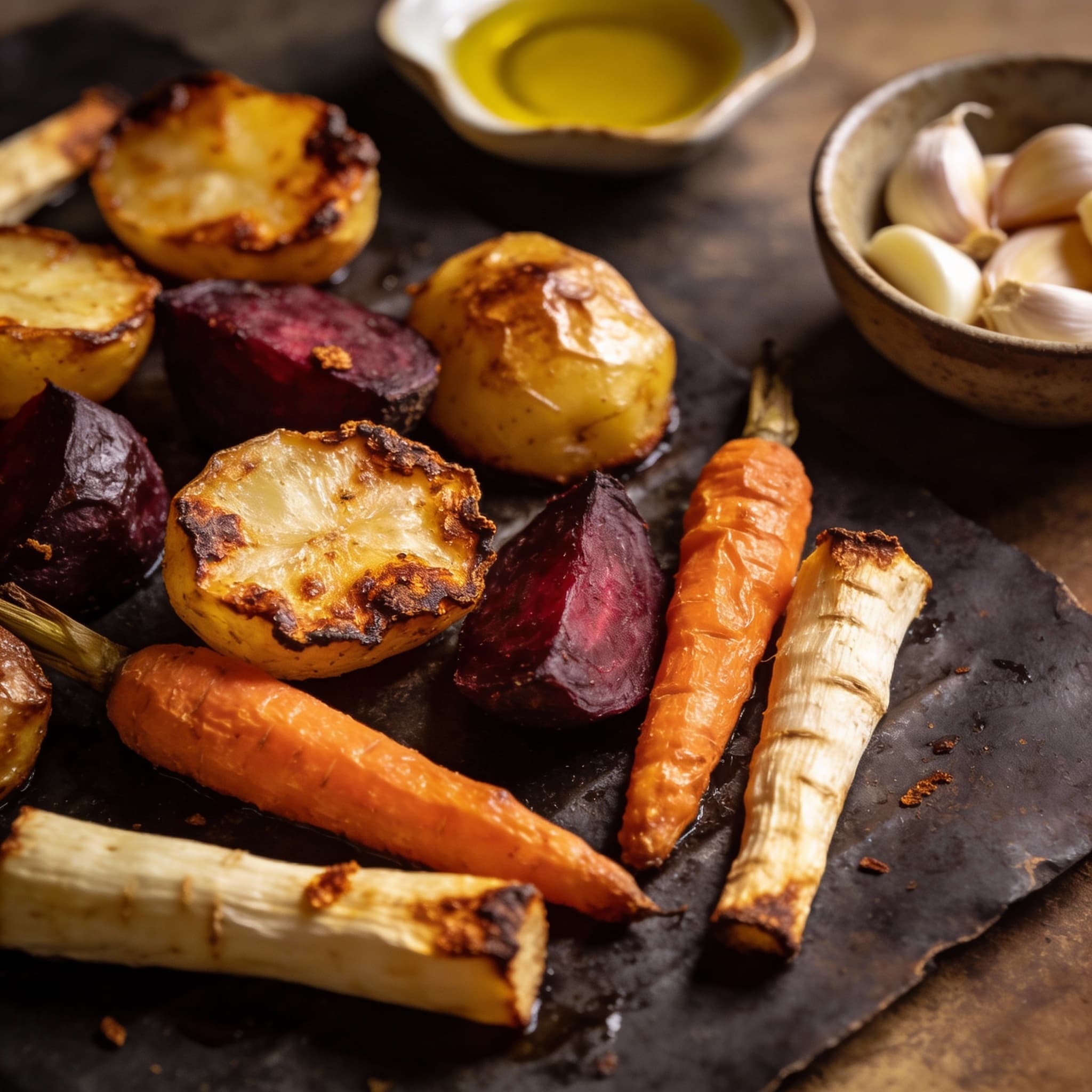 Roasted Root Vegetables with Italian Herbs