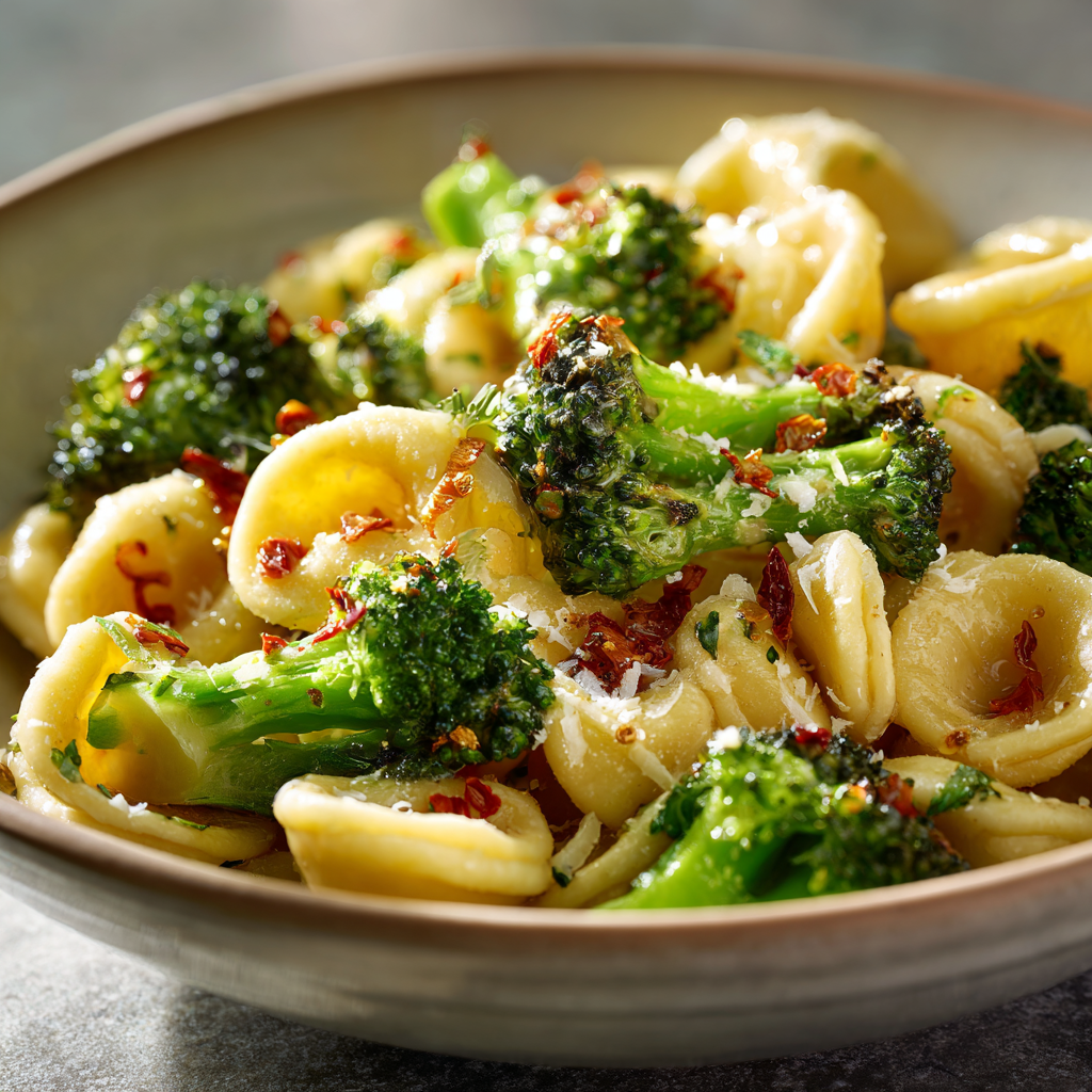 Pasta with Broccoli, Garlic and Chili Recipe