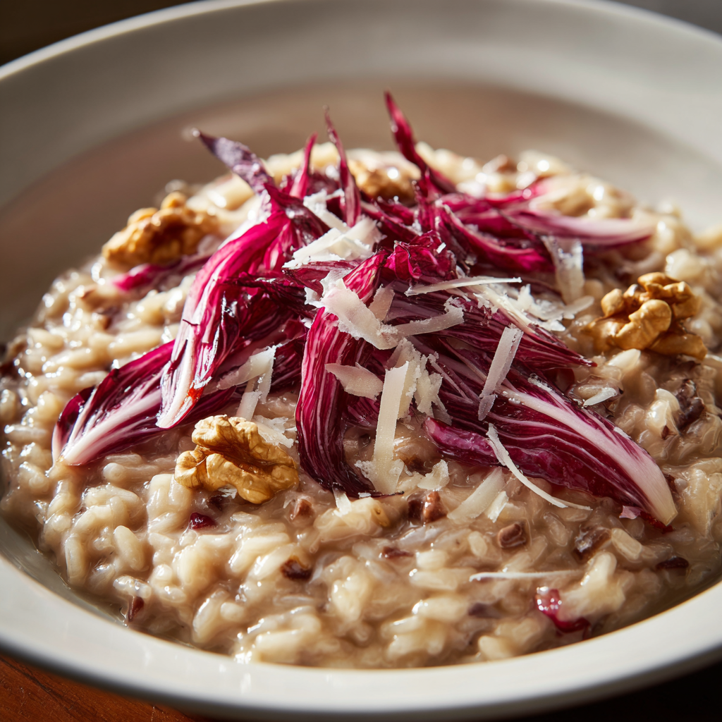 Traditional Veneto Risotto al Radicchio Recipe from Italy