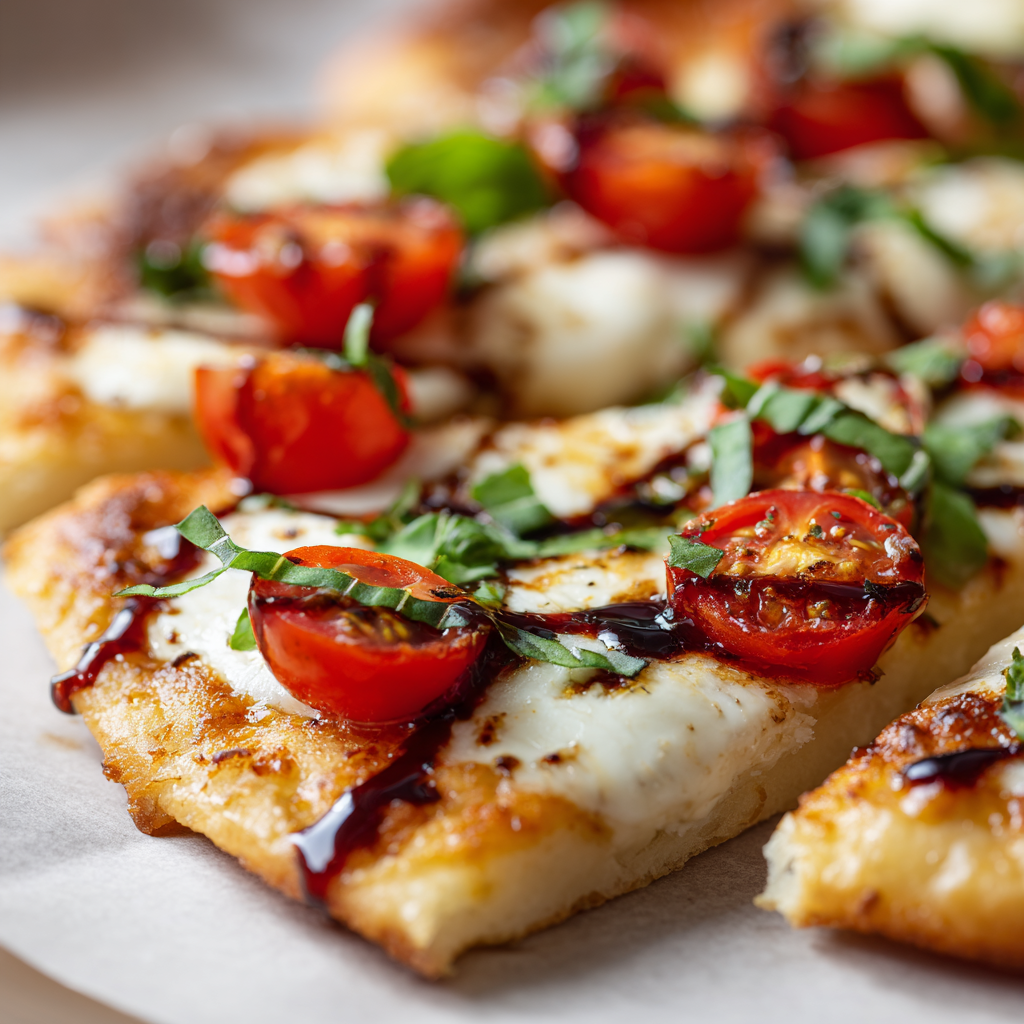 Authentic Italian Caprese Flatbread Pizza Recipe from Our Family