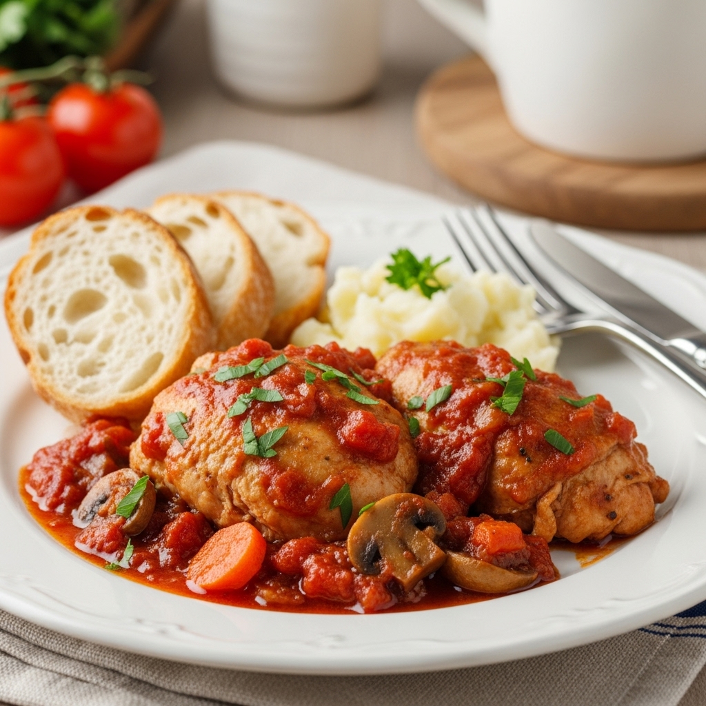 Classic Chicken Cacciatore Authentic Italian Cooking