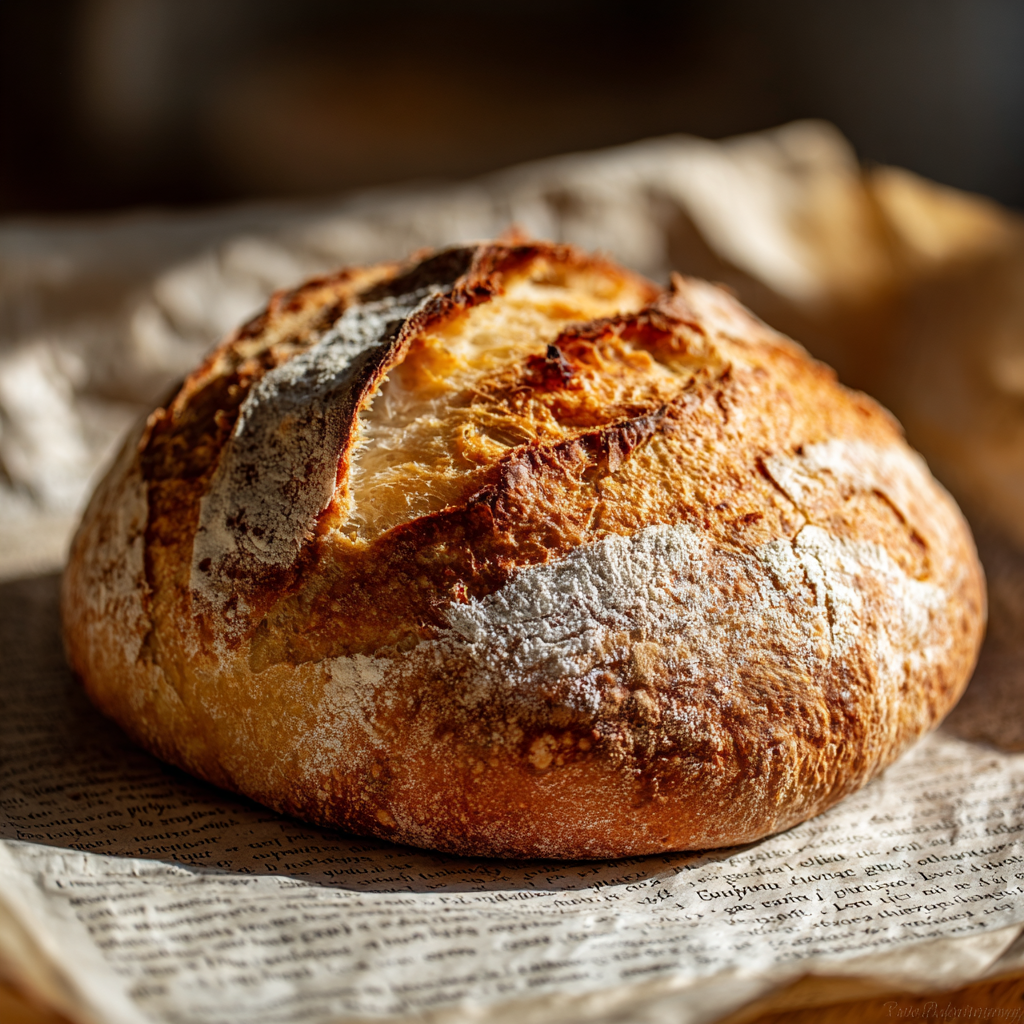 No-Knead Italian Country Bread Recipe