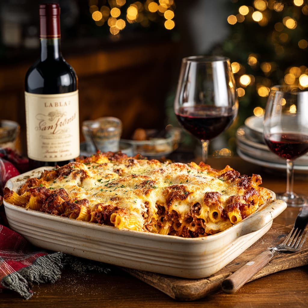 Festive Baked Pasta for Christmas Recipe
