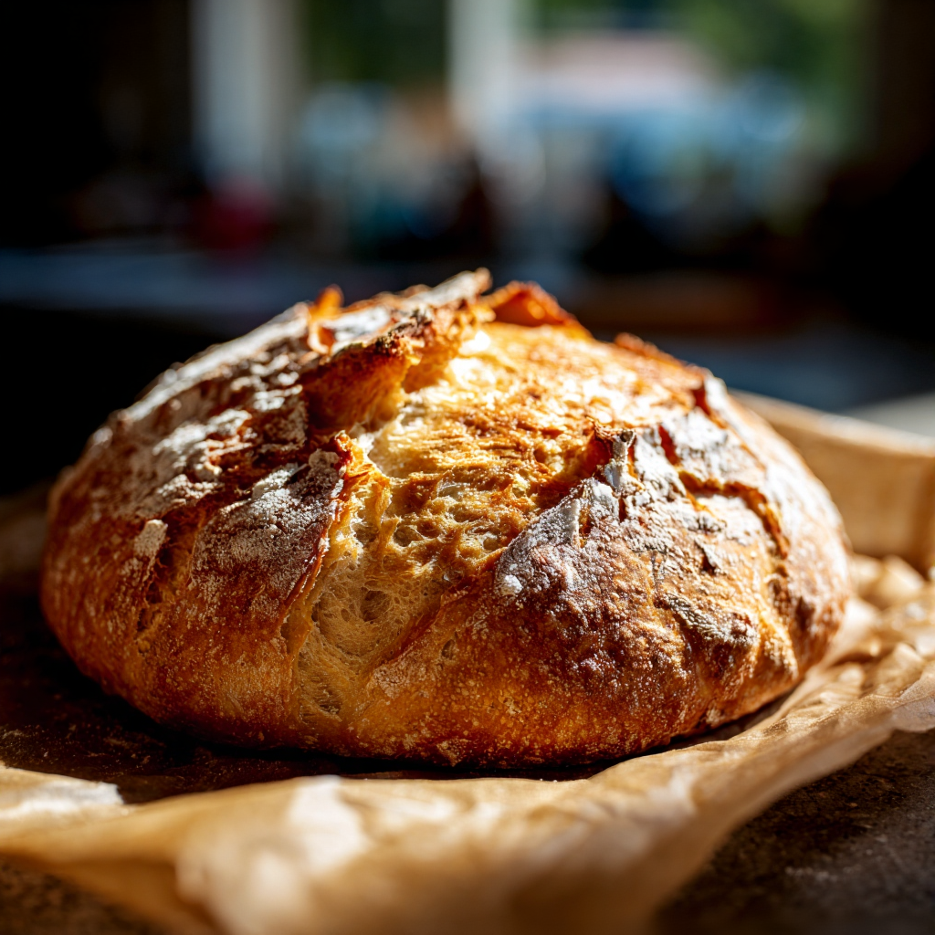 No-Knead Italian Country Bread Recipe