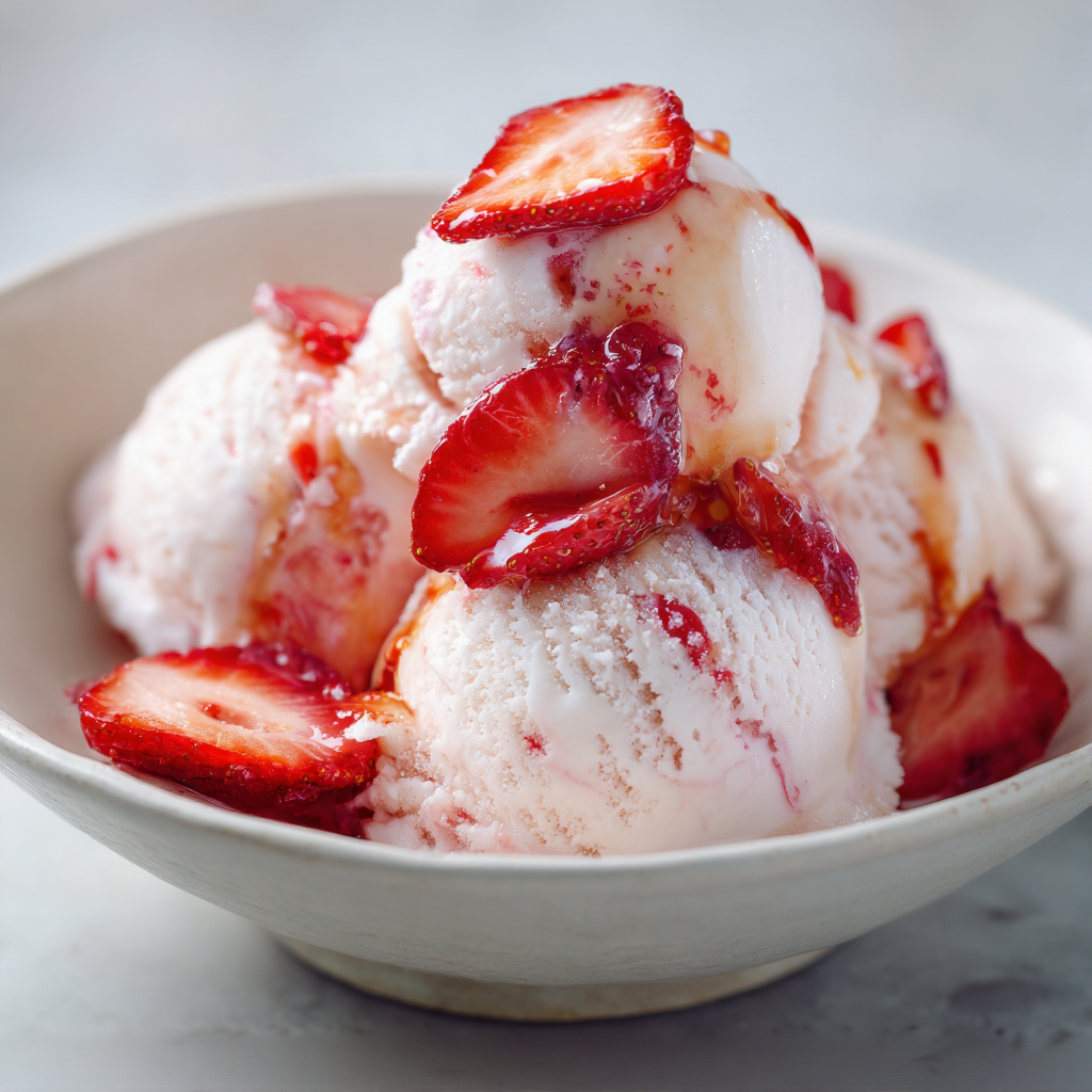 Balsamic Strawberry Gelato Recipe: Easy Italian Dessert