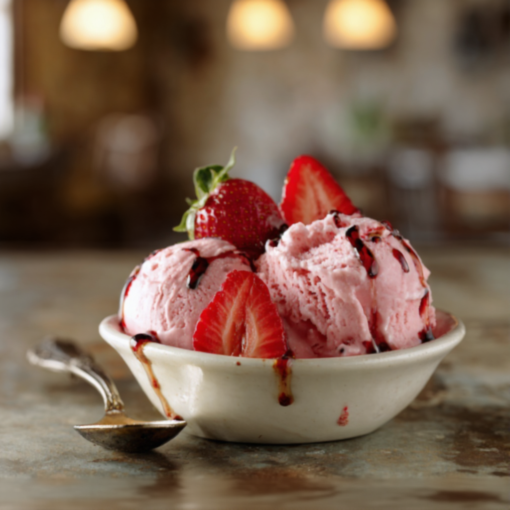 Balsamic Strawberry Gelato Recipe: Easy Italian Dessert